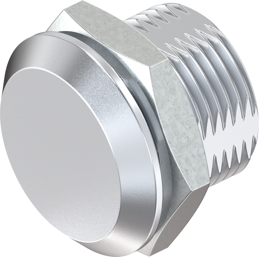 Blind plug, Zinc die chrome-plated; 1000-U934 screw-on