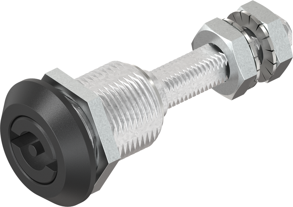 Compression latch with adjustable cam height, double bit 3, Zinc die black powder-coated; 1000 ...